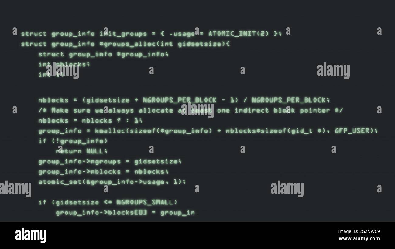 Programming Code Running Down A Computer Screen Terminal Computer Program Code 3d Rendering