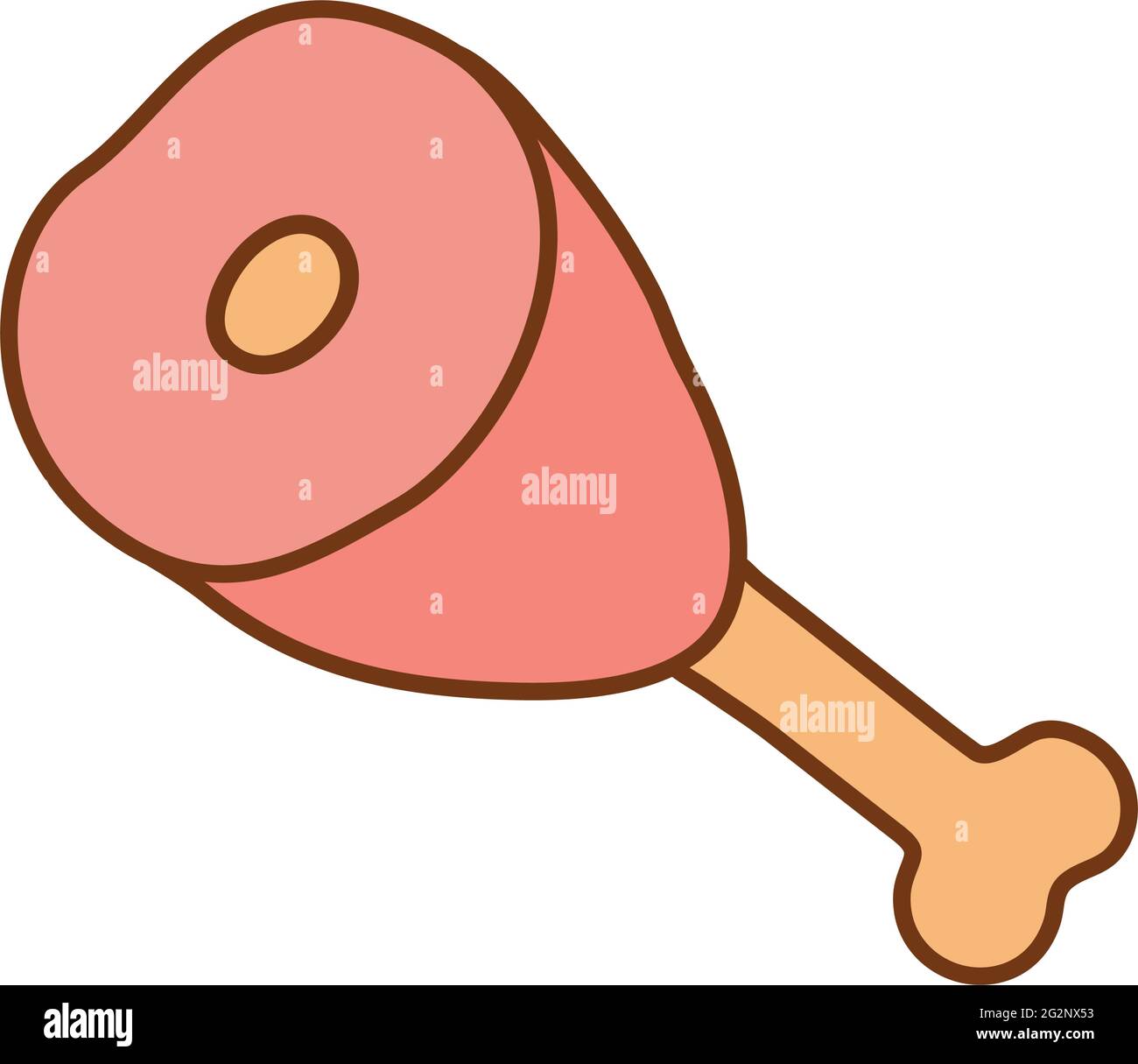 ham leg design Stock Vector Image & Art - Alamy