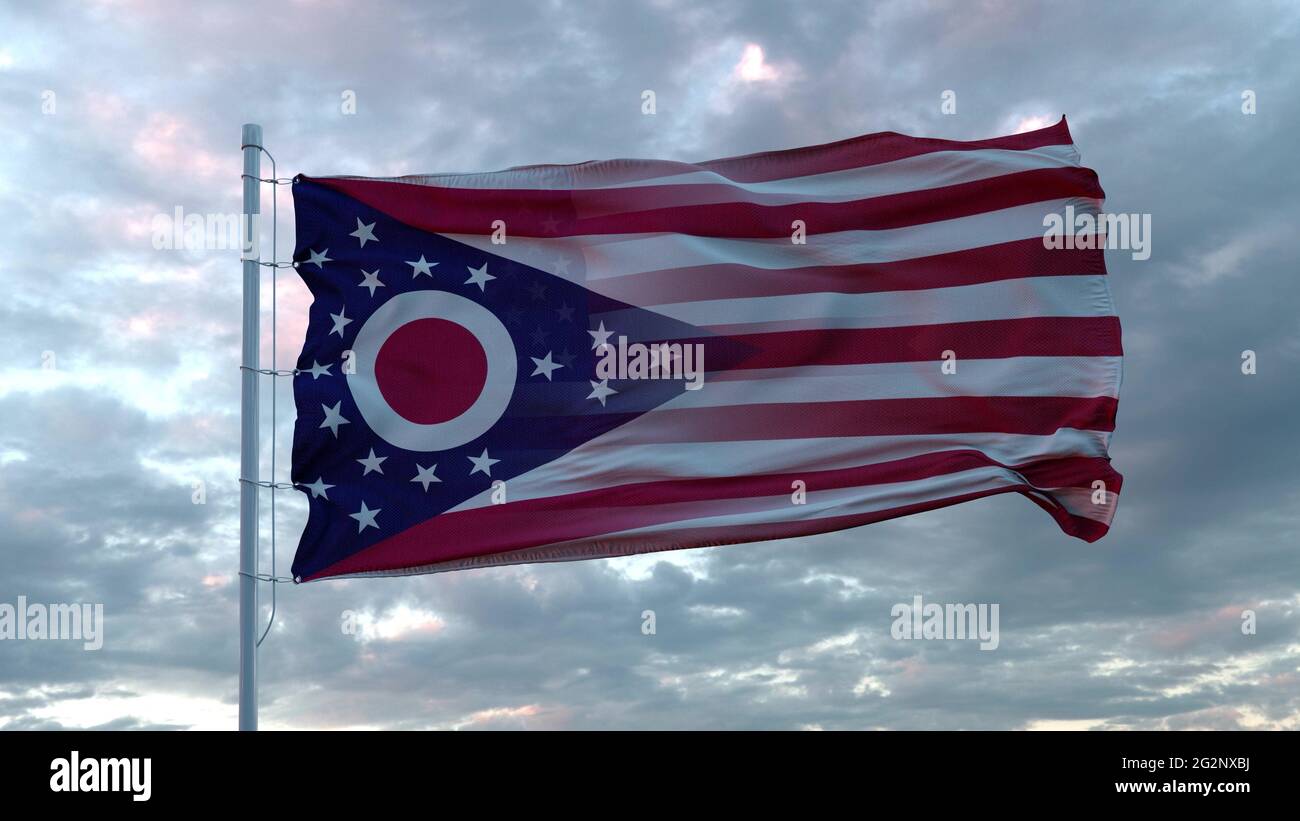 Usa ohio mixed flag waving hi-res stock photography and images - Alamy