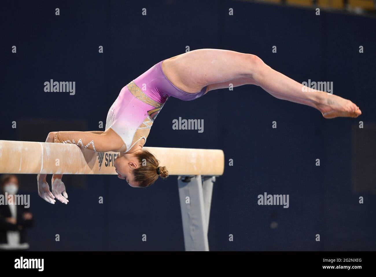 Munich, Germany. 12th June, 2021. Sarah VOSS (GER), action, balance ...