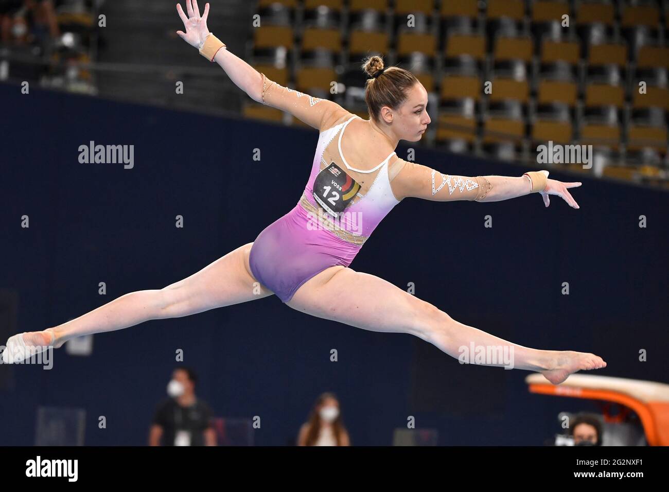 Munich, Germany. 12th June, 2021. Sarah VOSS (GER), action, ground, all ...