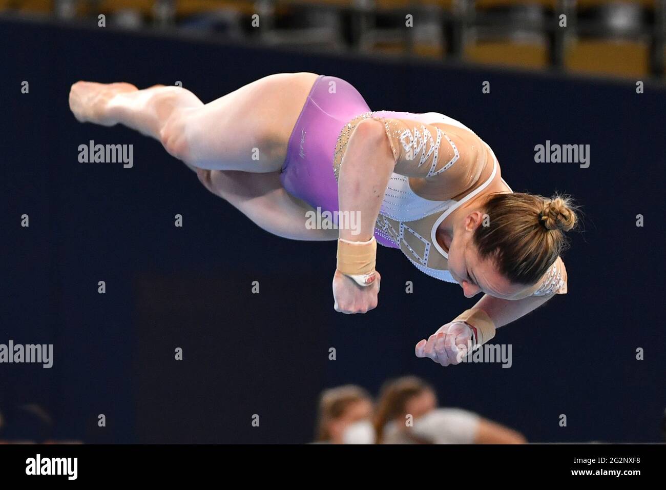Munich, Germany. 12th June, 2021. Sarah VOSS (GER), action, ground, all ...