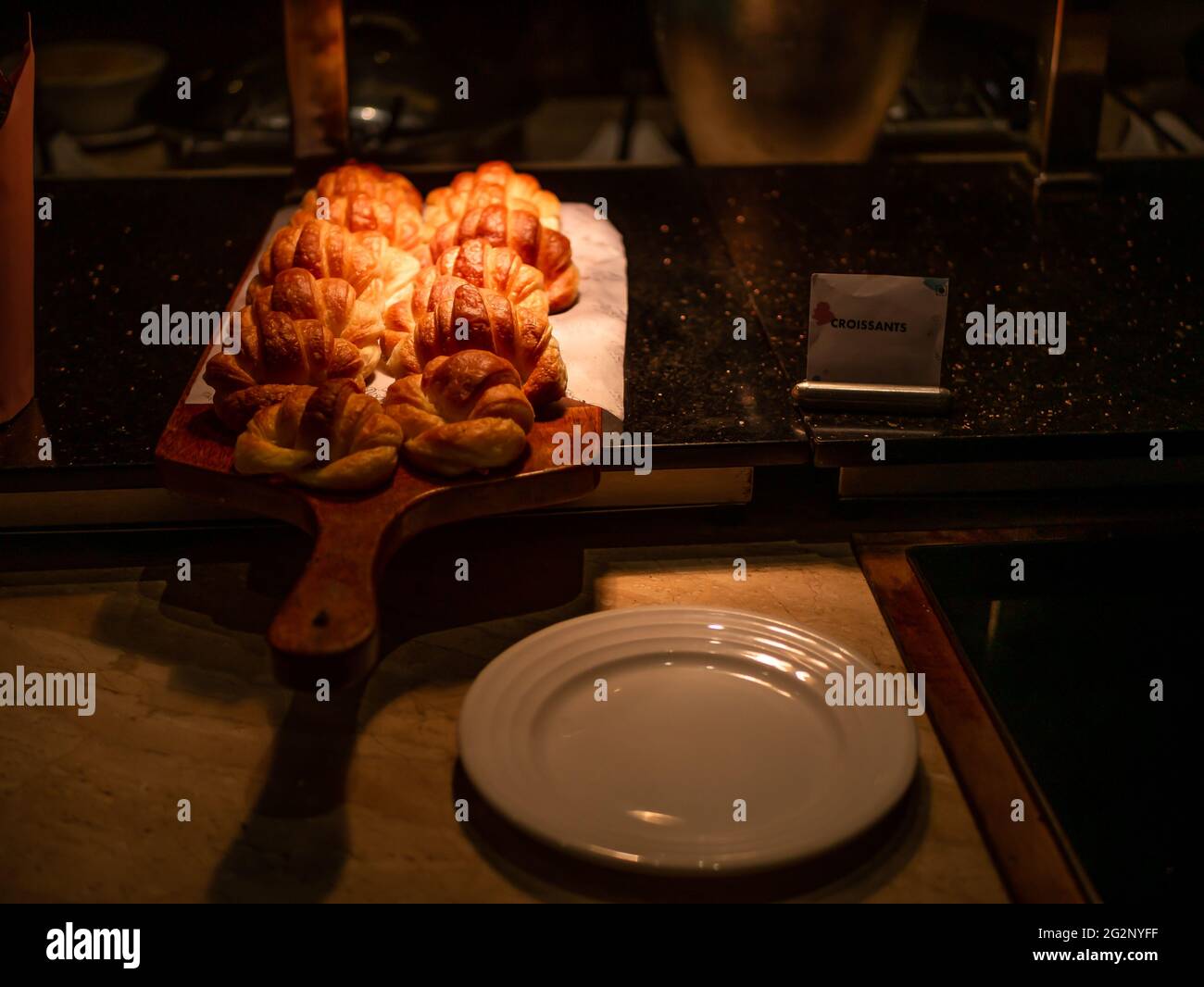 Golden croissants hi-res stock photography and images - Alamy