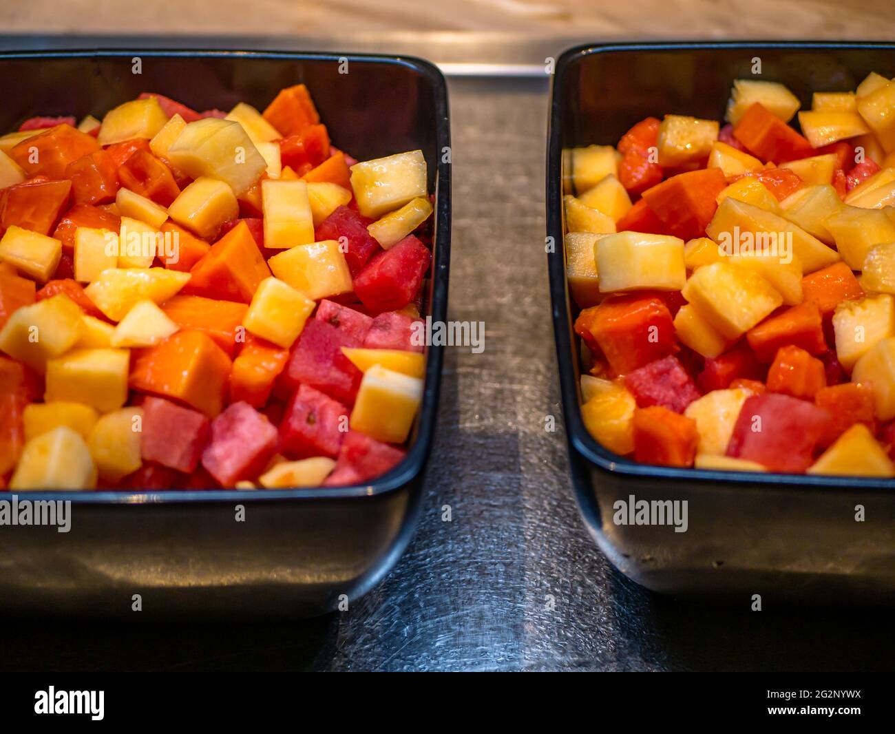 Various tropical fruits on buffet hi-res stock photography and images ...