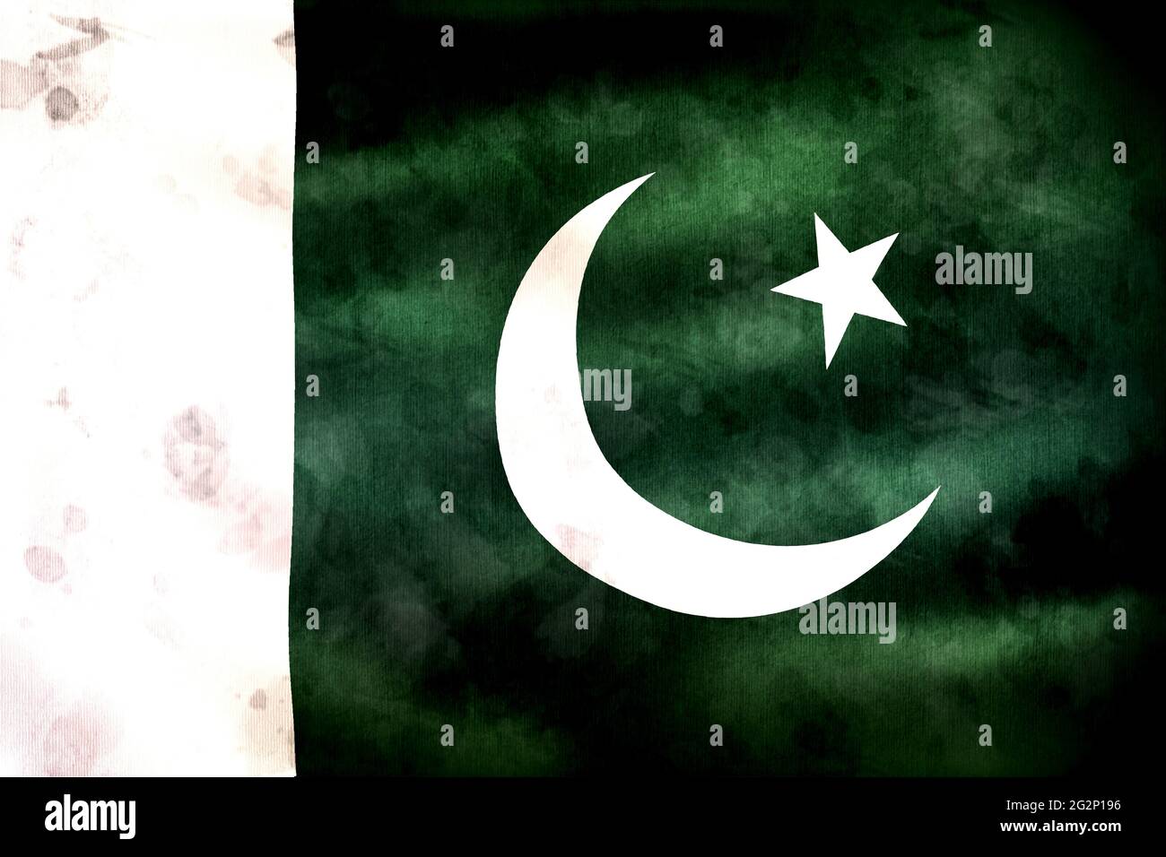 Pakistan flag - realistic waving fabric flag Stock Photo - Alamy