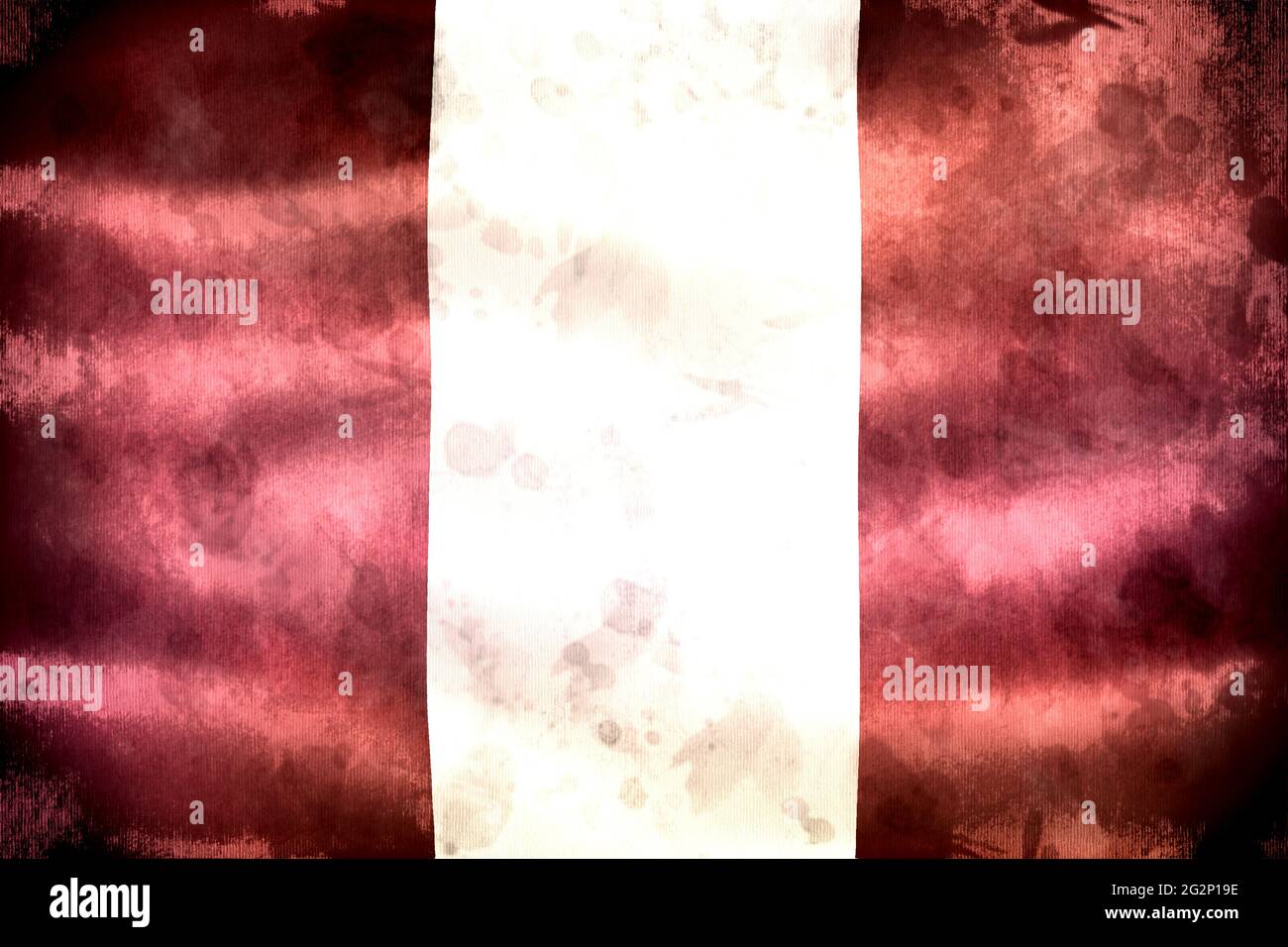 Peru flag - realistic waving fabric flag Stock Photo - Alamy