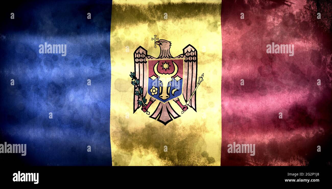 Realistic moldova flag waving hi-res stock photography and images - Alamy