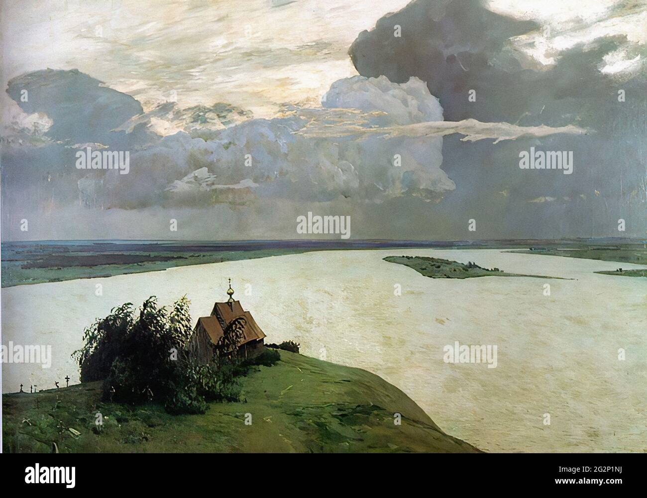 Isaac Levitan - Above Eternal Tranquility 1894 Stock Photo - Alamy