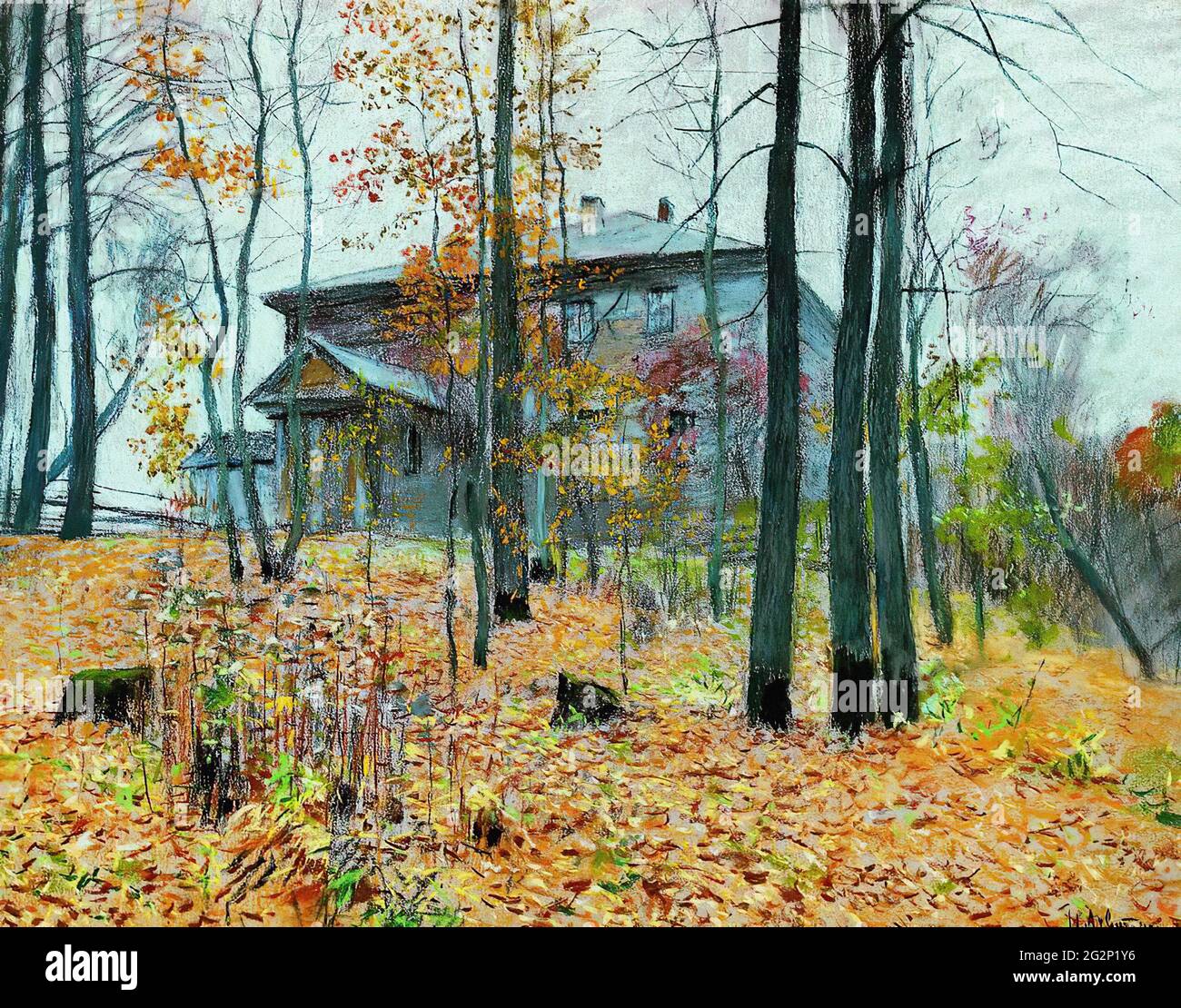 Isaac Levitan - Autumn Manor 1894 Stock Photo - Alamy
