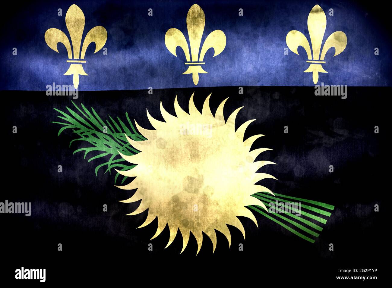 Official flag of guadeloupe hi-res stock photography and images - Alamy