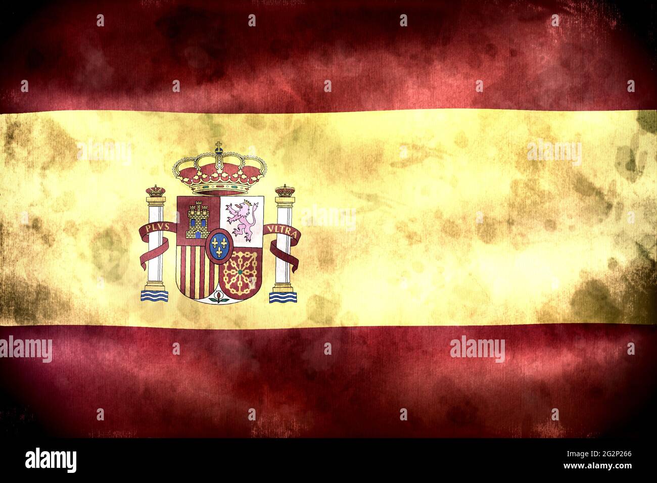 Spain flag - realistic waving fabric flag Stock Photo - Alamy