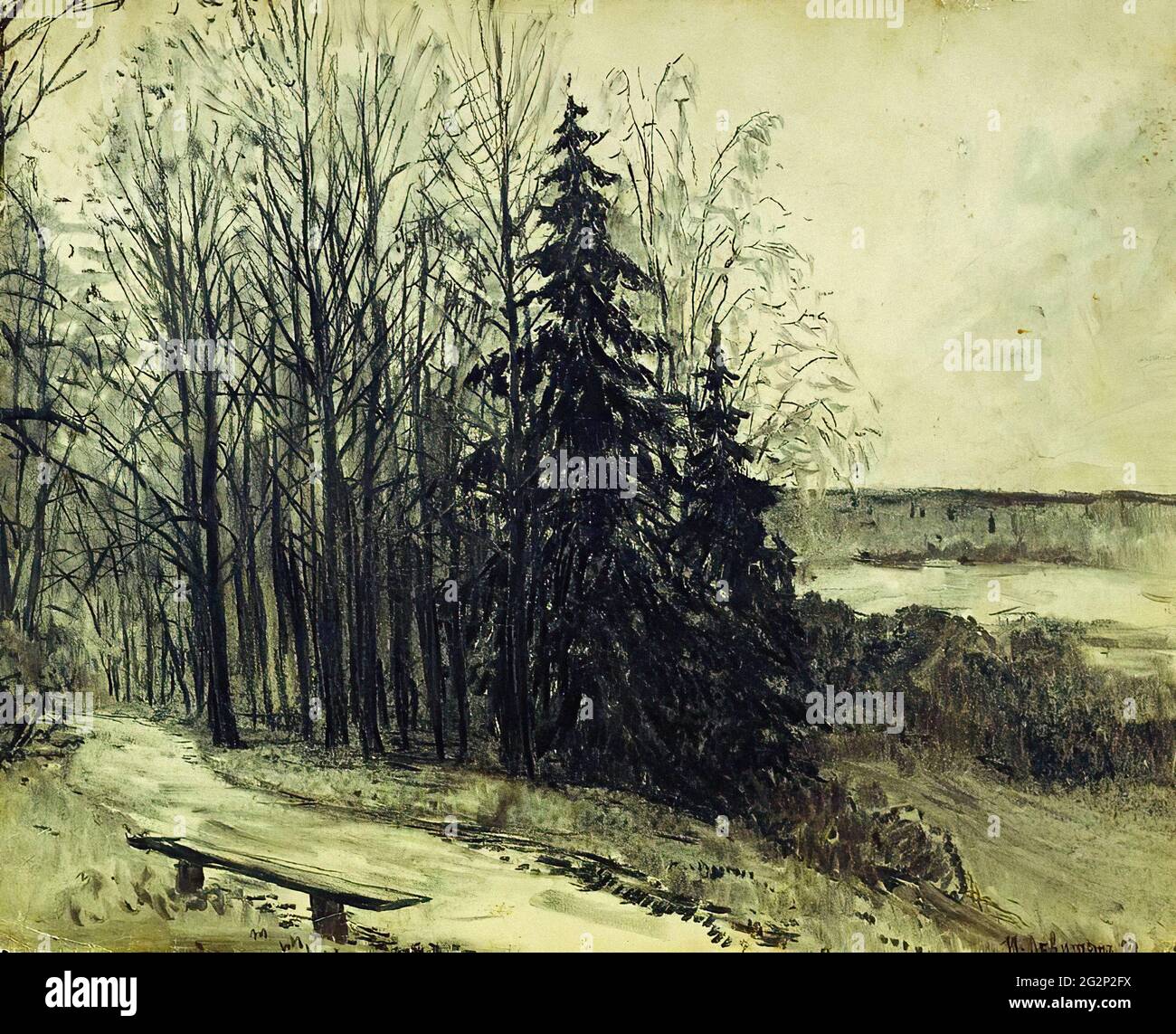 Isaac Levitan - Landscape 1892 Stock Photo - Alamy