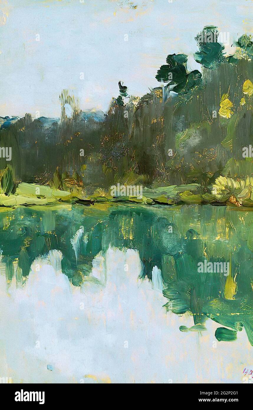 Isaac Levitan - Lakeshore Stock Photo - Alamy