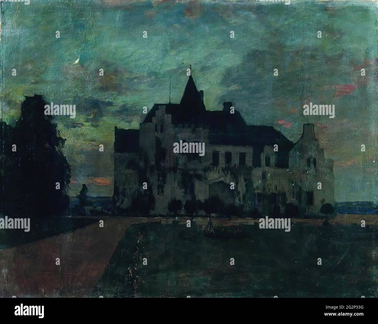 Isaac Levitan - Twilight Castle 1898 Stock Photo - Alamy