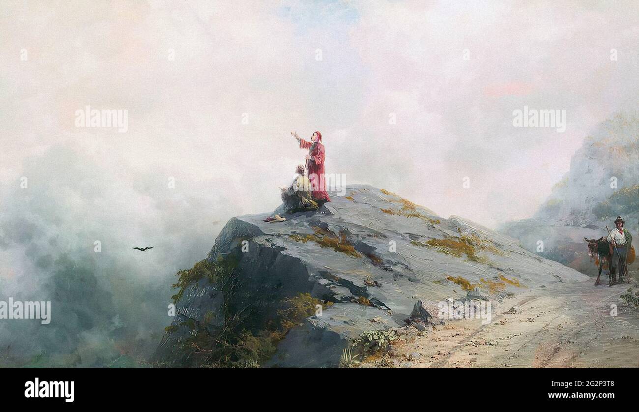 Ivan aïvazovski (1817-1900) - Dante Shows Artist Unusual Clouds 1883 ...