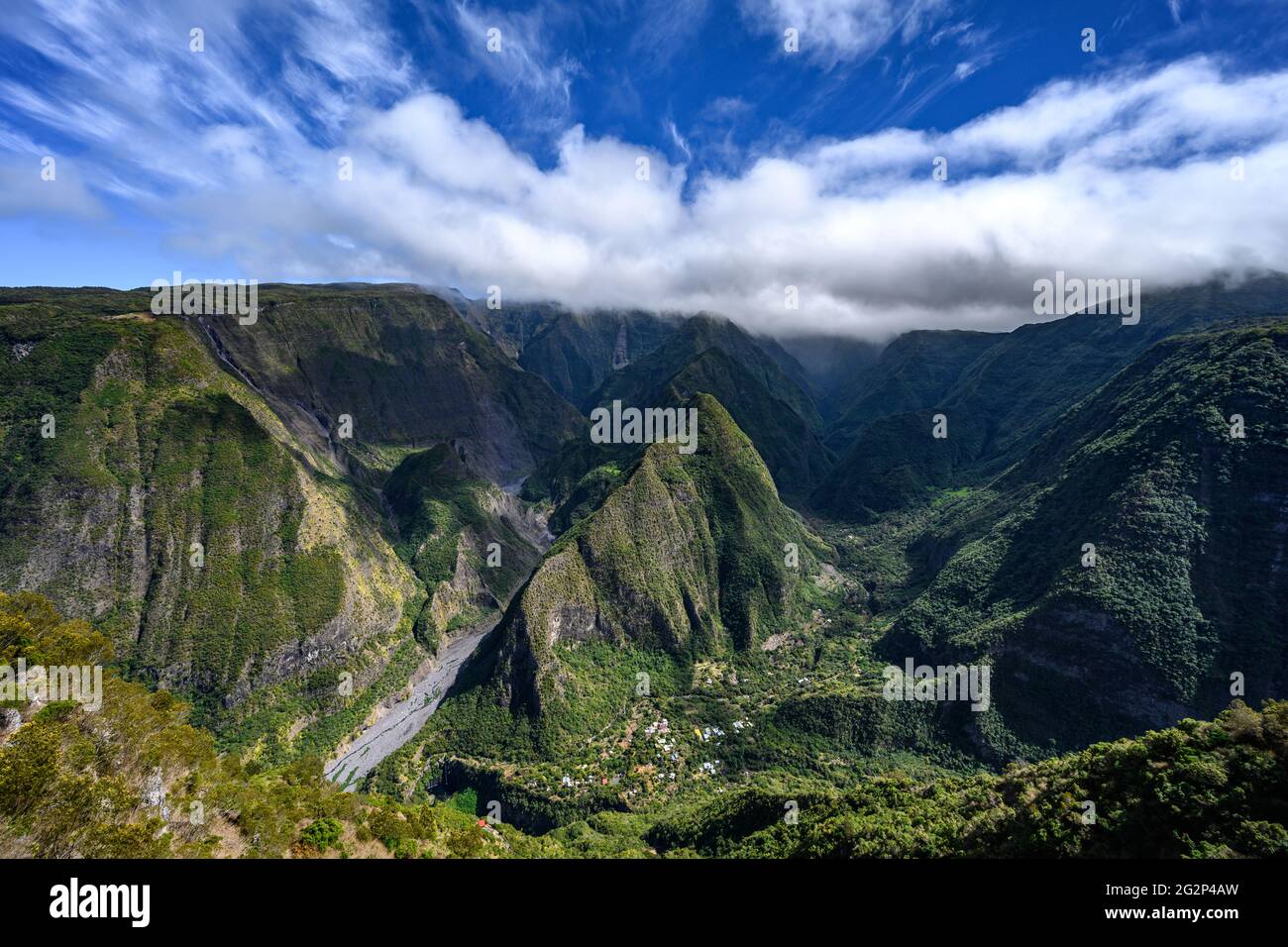 Grand Bassin Hiking Tour Stock Photo - Alamy