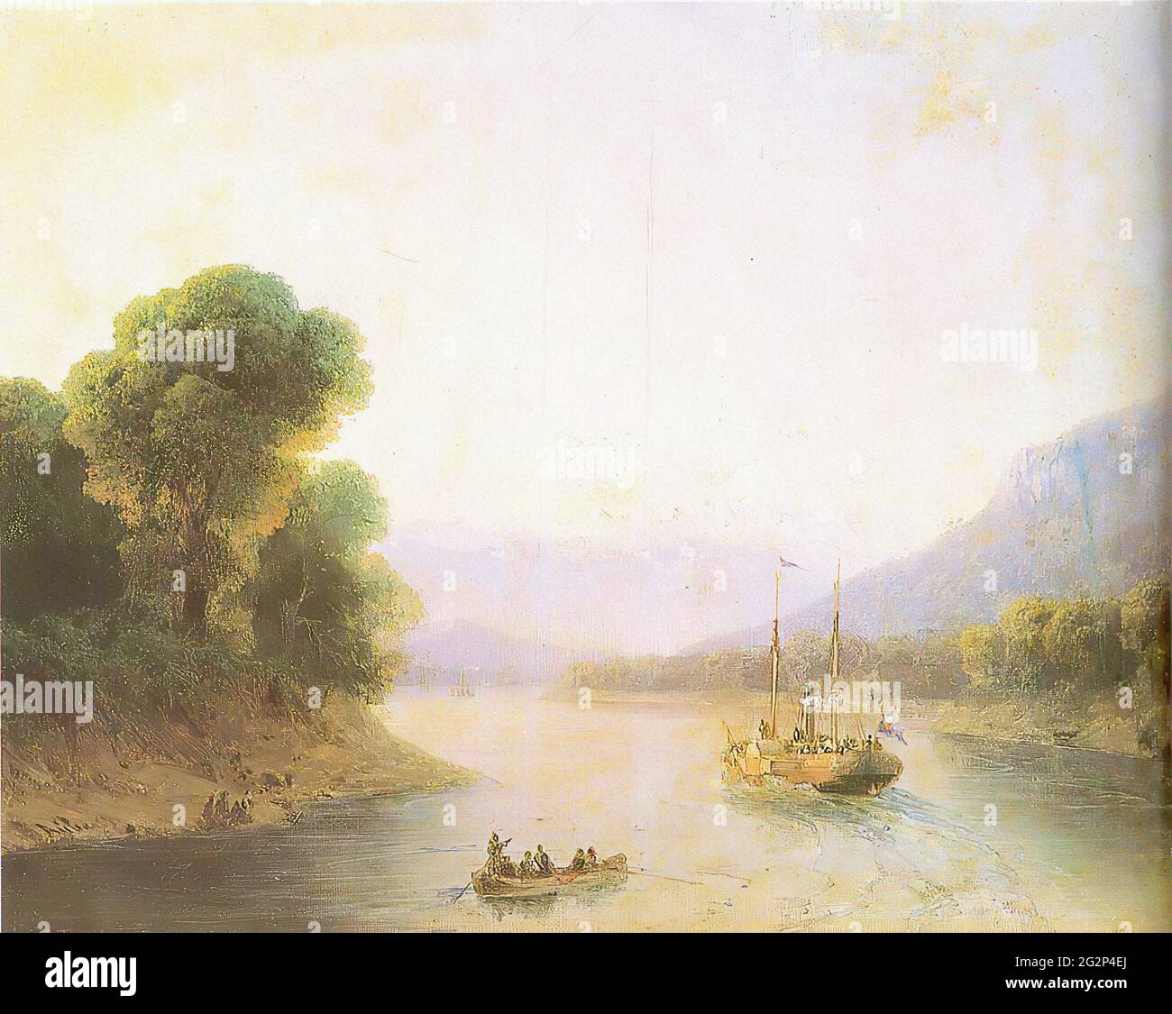 Ivan aïvazovski (1817-1900) - River Rioni Georgi 1880 Stock Photo - Alamy