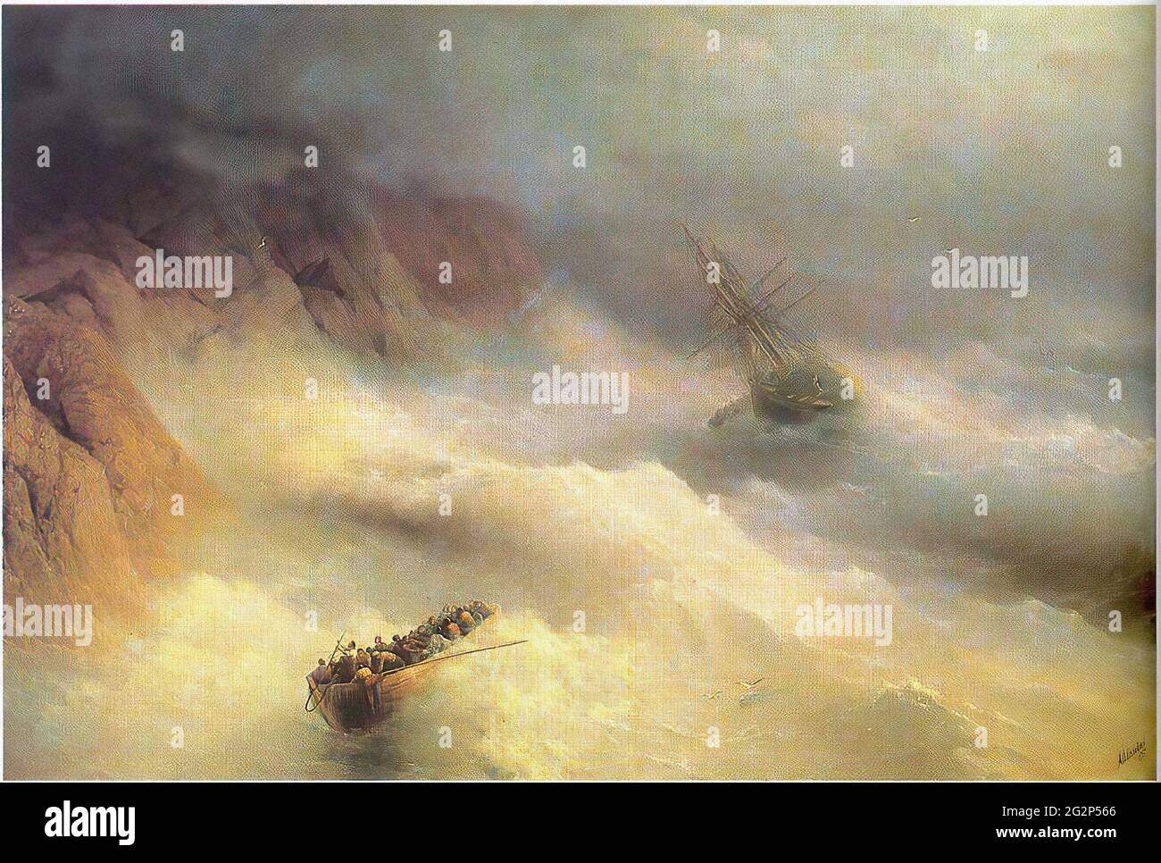 Ivan aïvazovski (1817-1900) - Tempest Cape Aiy 1875 Stock Photo - Alamy