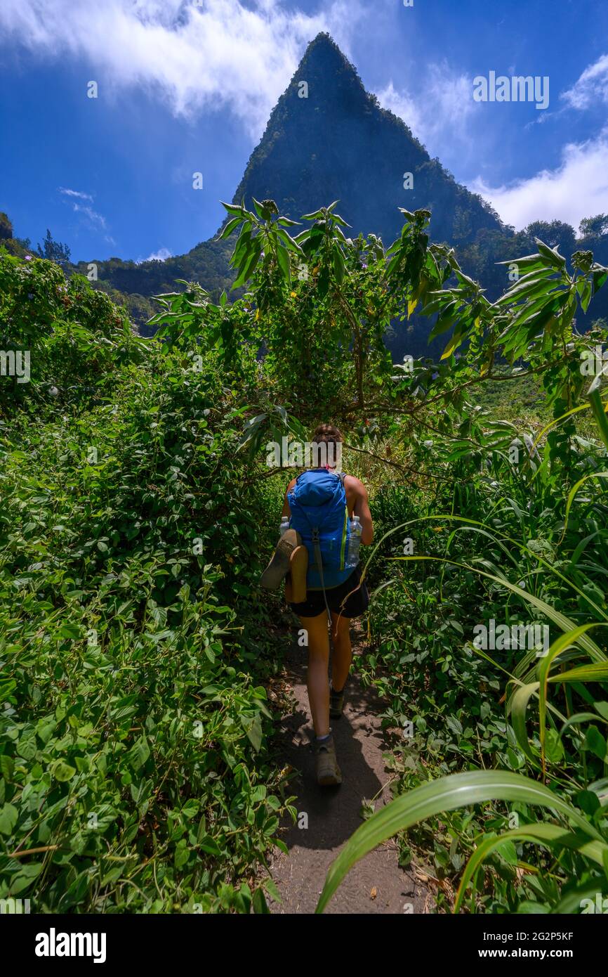 Grand Bassin Hiking Tour Stock Photo - Alamy