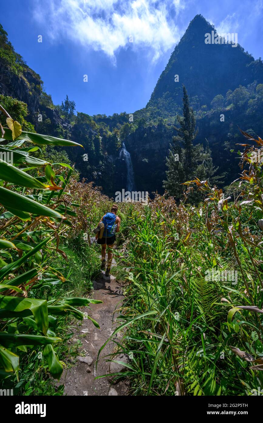 Grand Bassin Hiking Tour Stock Photo - Alamy
