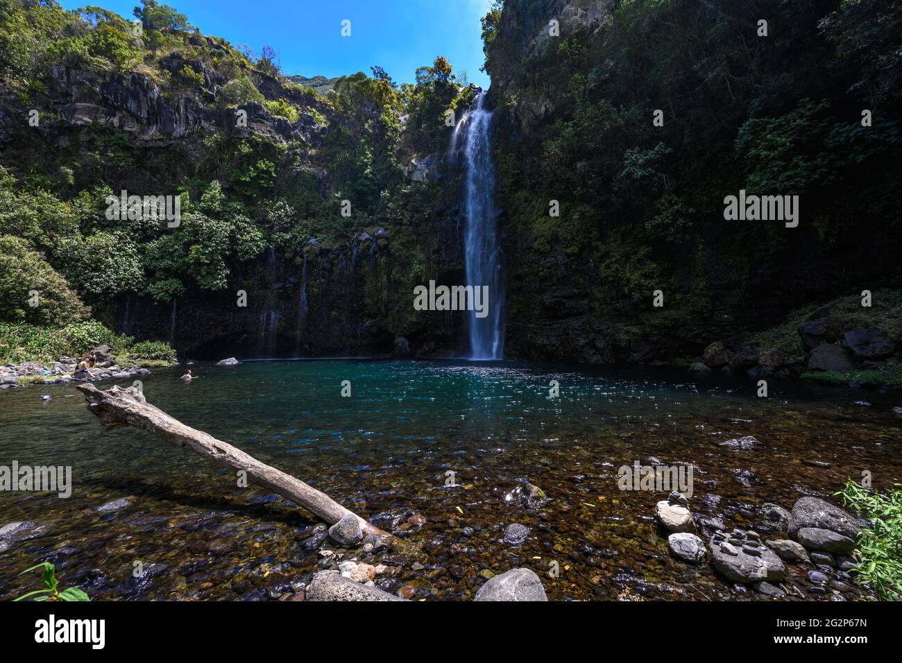 Grand Bassin Vulcan Island Paradise Stock Photo - Alamy