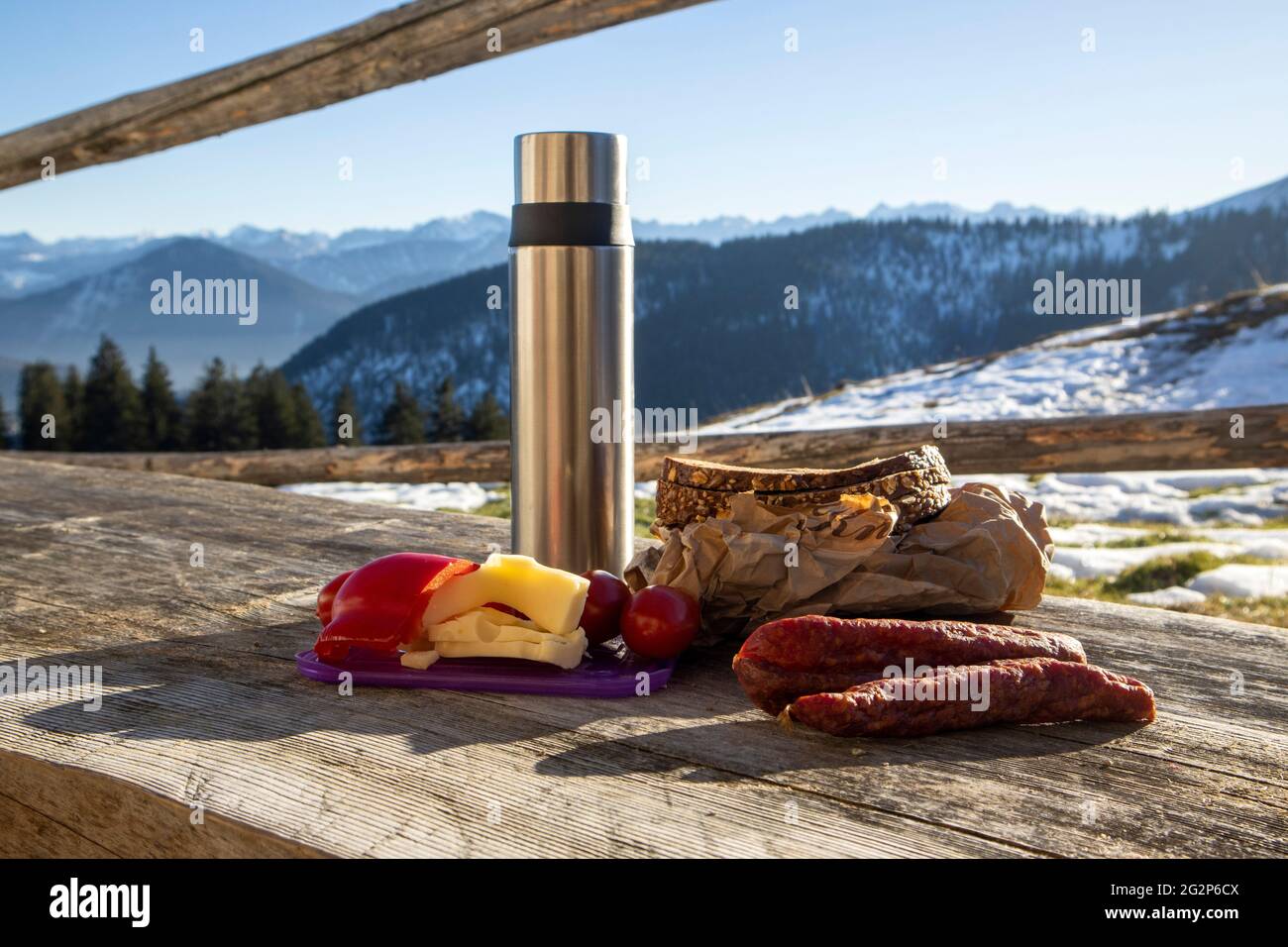 Snack at an alpine hut hi-res stock photography and images - Alamy