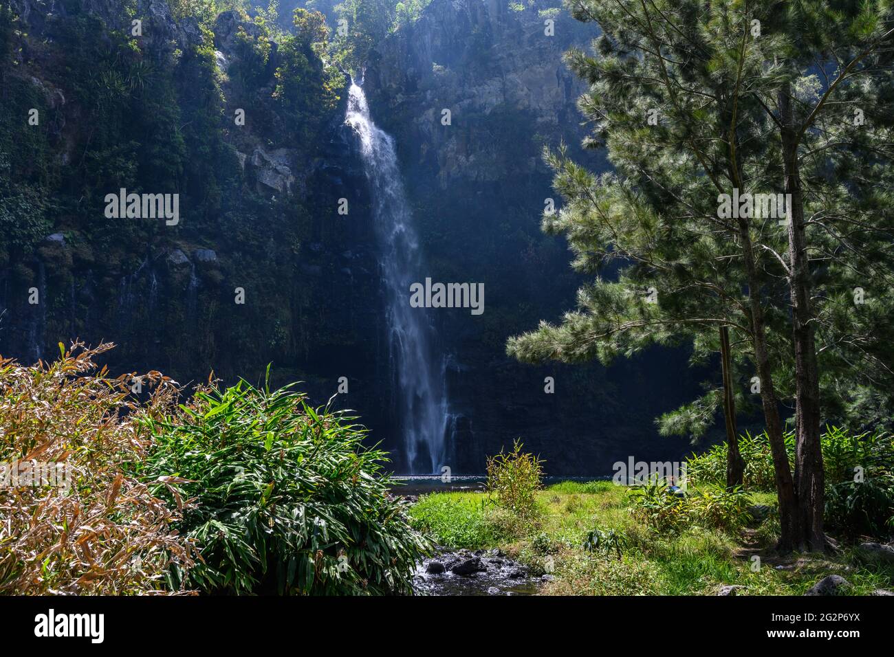 Grand Bassin falls Stock Photo - Alamy