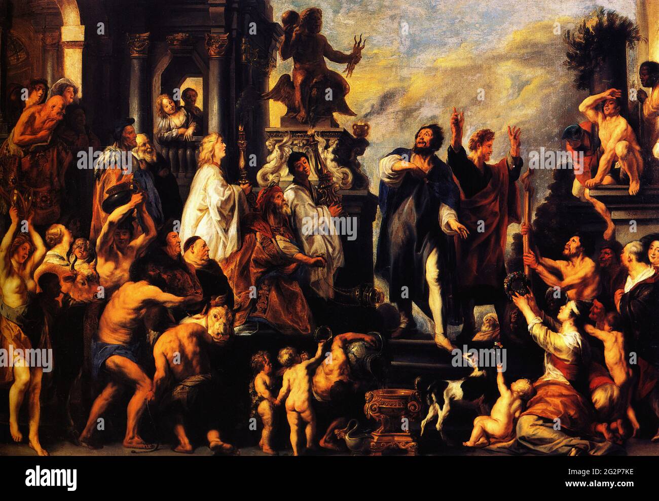 Jacob Jordaens - Apostles St Paul St Barnabas Lystr 1645 Stock Photo ...