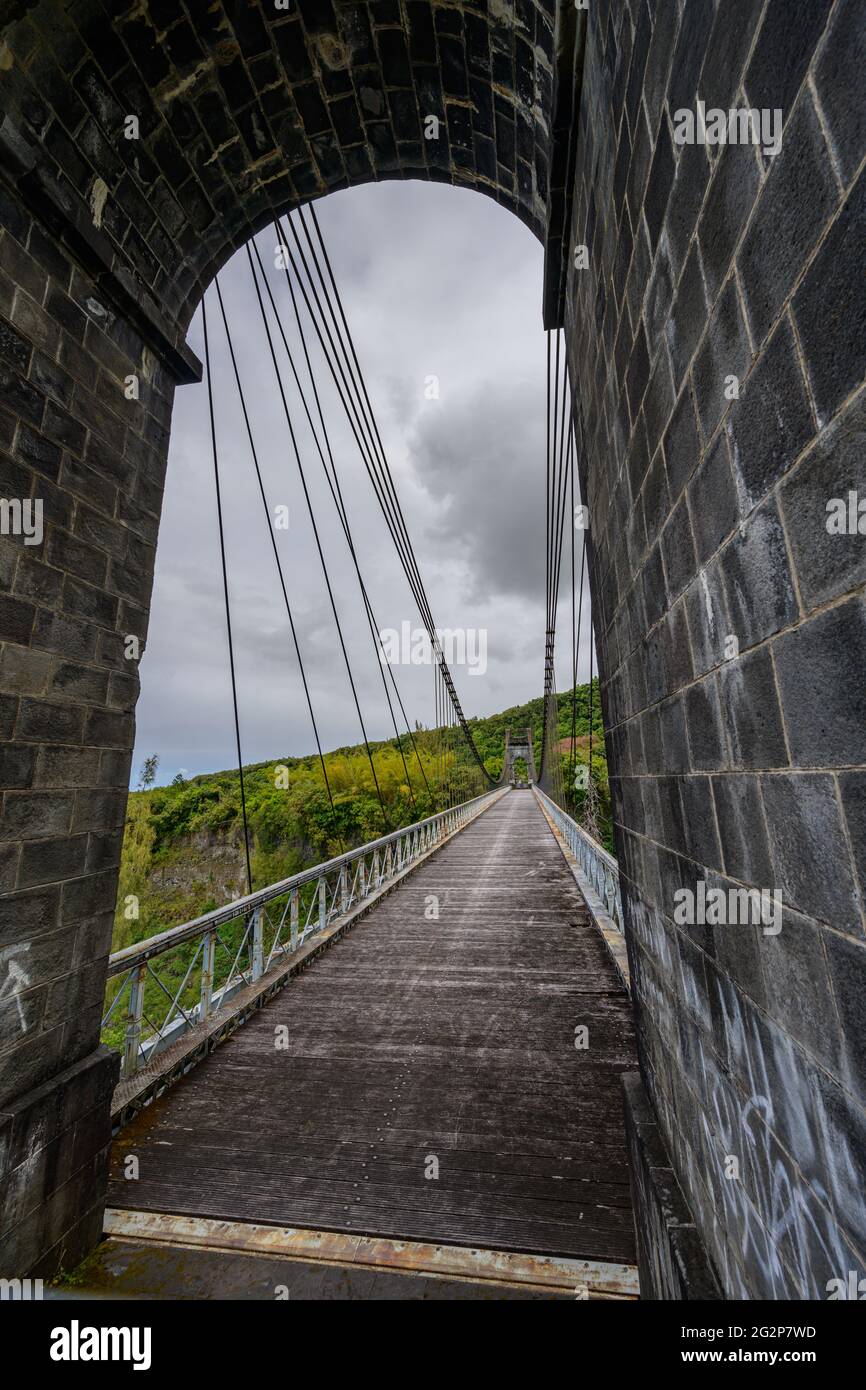 Old bridge in La Reunion Stock Photo - Alamy