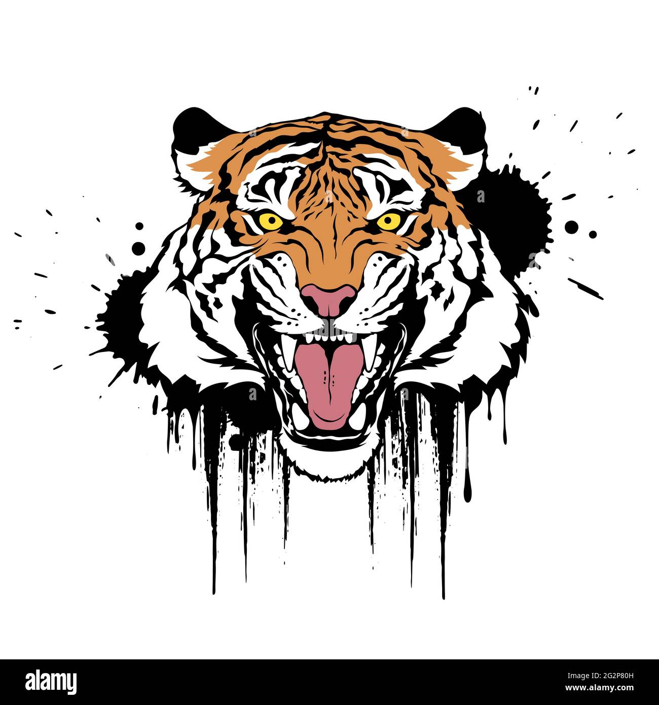 Cartoon Tiger With Claws