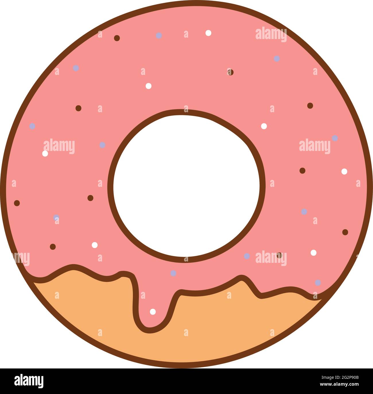 pink donut design Stock Vector Image & Art - Alamy