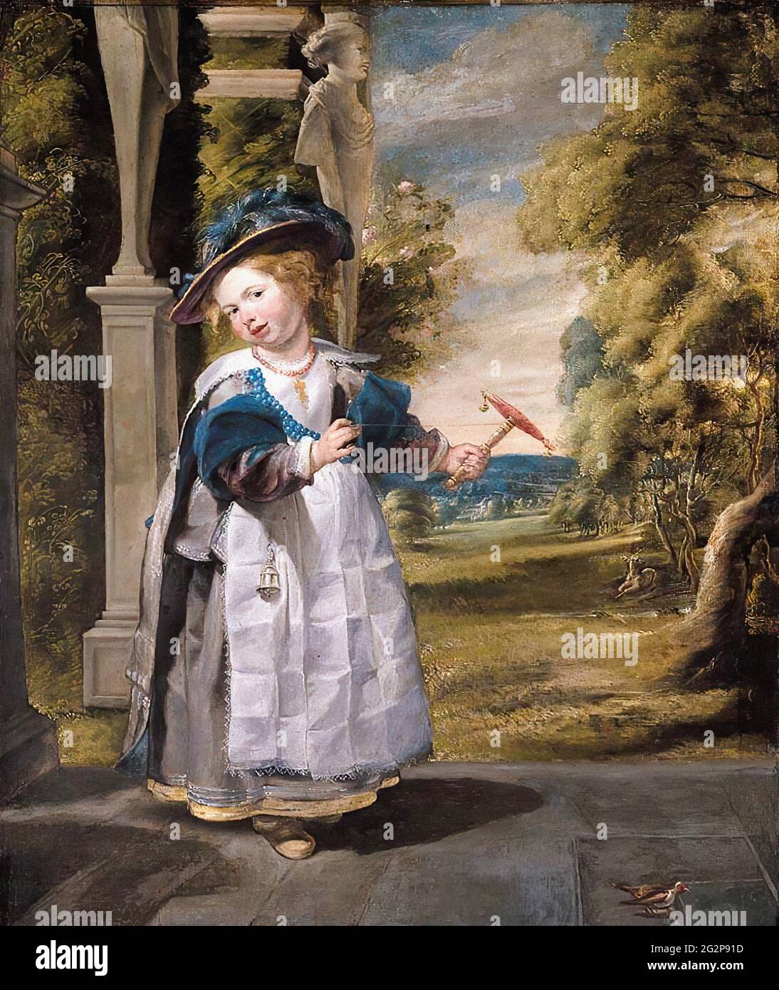 Jacob Jordaens - Portrait Painter S Daughter Ann Catharin Oil Canvas C ...