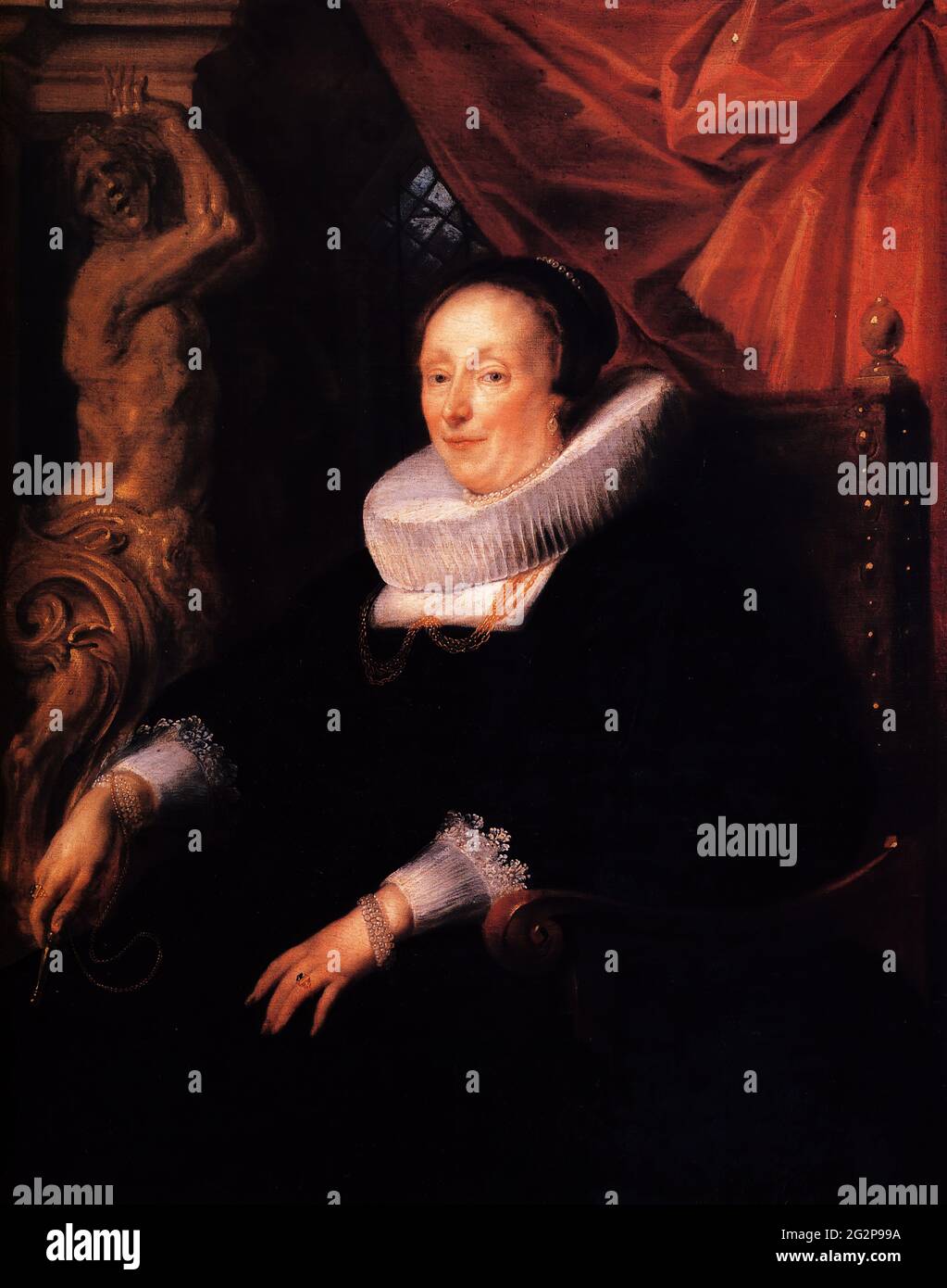 Jacob Jordaens - Portrait Wife Johan Wierts 1635 Stock Photo - Alamy