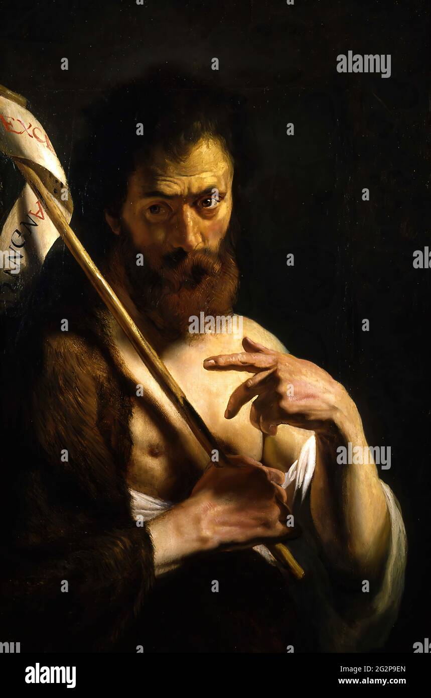Jacob Jordaens - Saint John the Baptist Stock Photo - Alamy