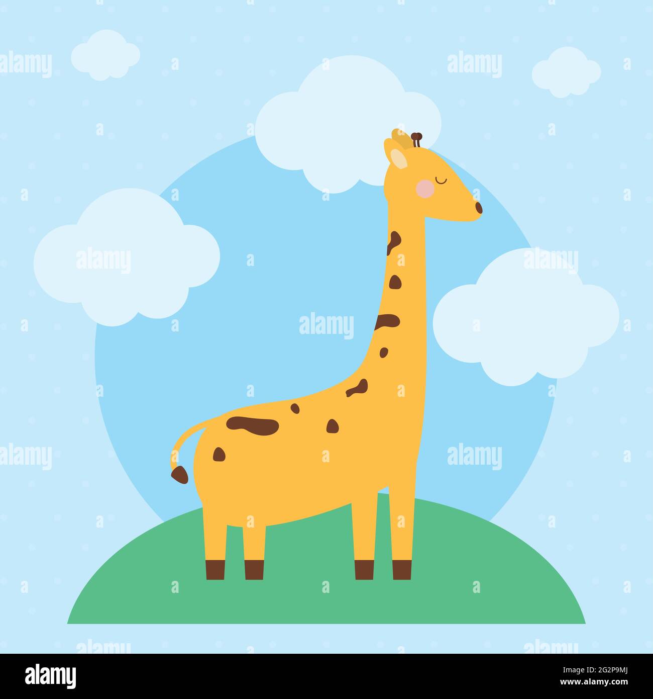 pretty giraffe icon Stock Vector Image & Art - Alamy