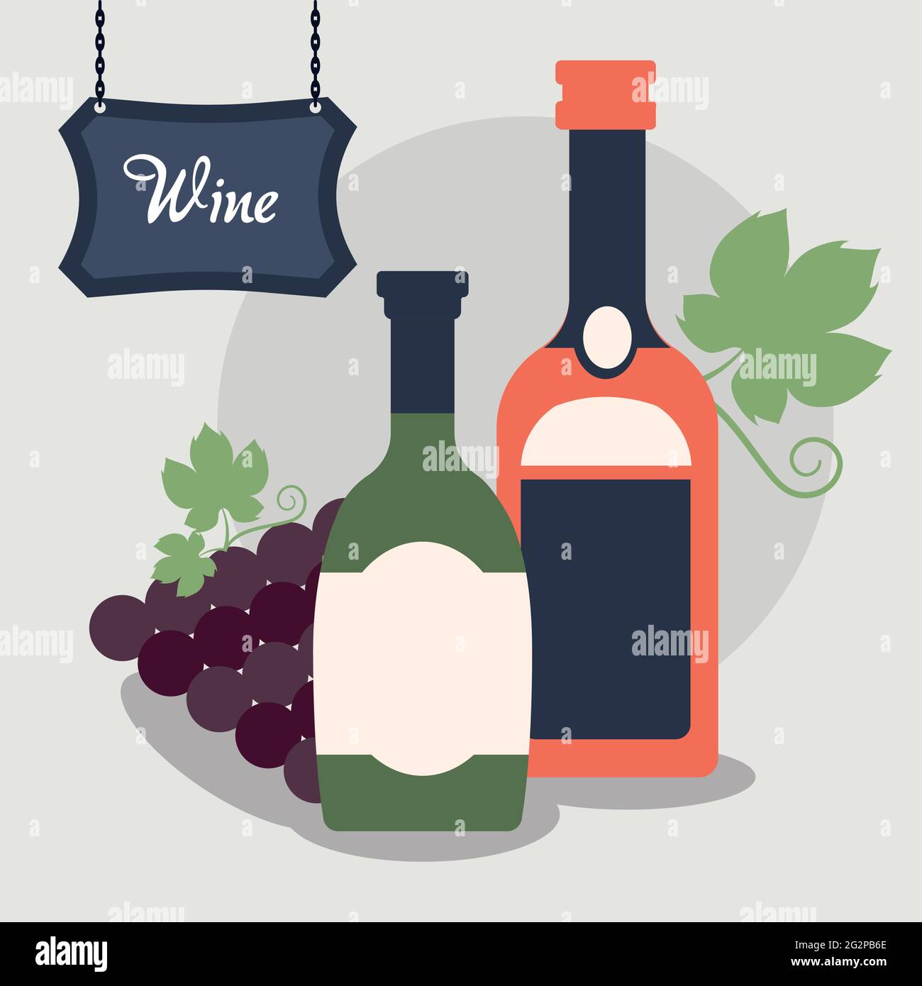 wine items poster Stock Vector Image & Art - Alamy