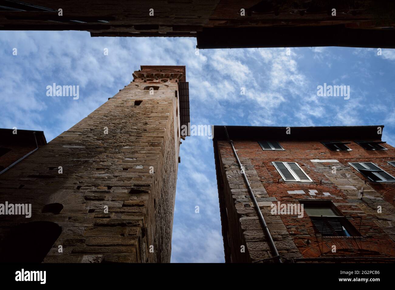 Famous Torre delle Ore (tower of the hours), ancient medieval turret ...