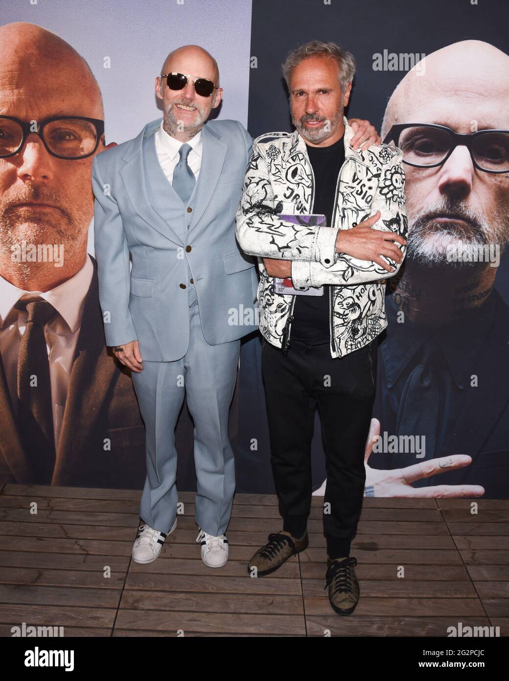 Hollywood, California, USA. 11th June, 2021. Moby and Gary Baseman ...