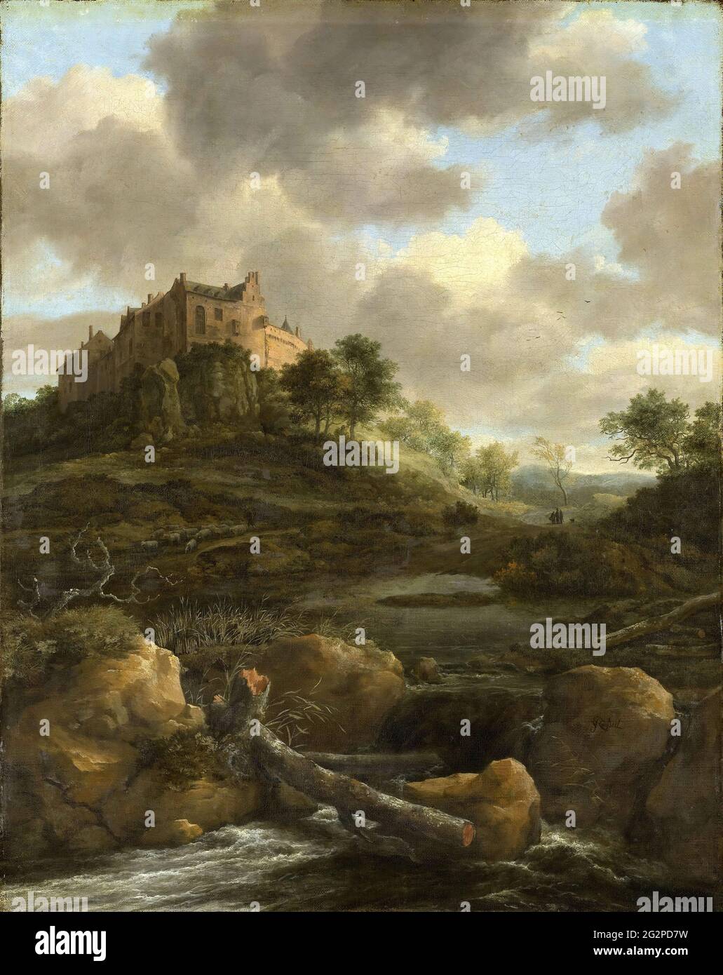 Jacob Van Ruisdael - Bentheim Castle Stock Photo - Alamy