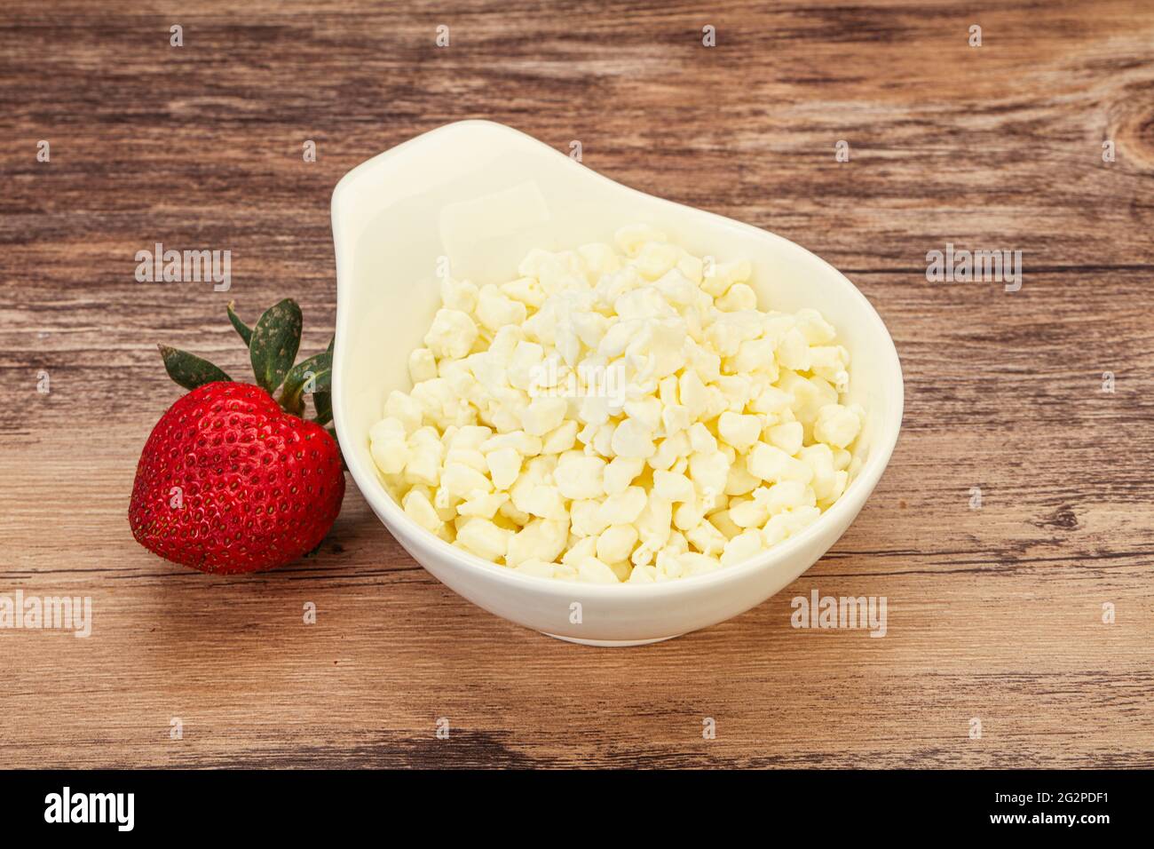 Dietary food - grain cottage cheese in the bowl Stock Photo - Alamy