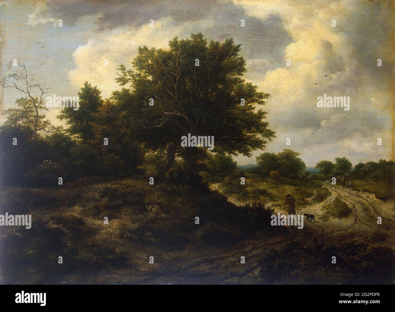 Jacob Van Ruisdael - Landscape with a Traveller Stock Photo - Alamy