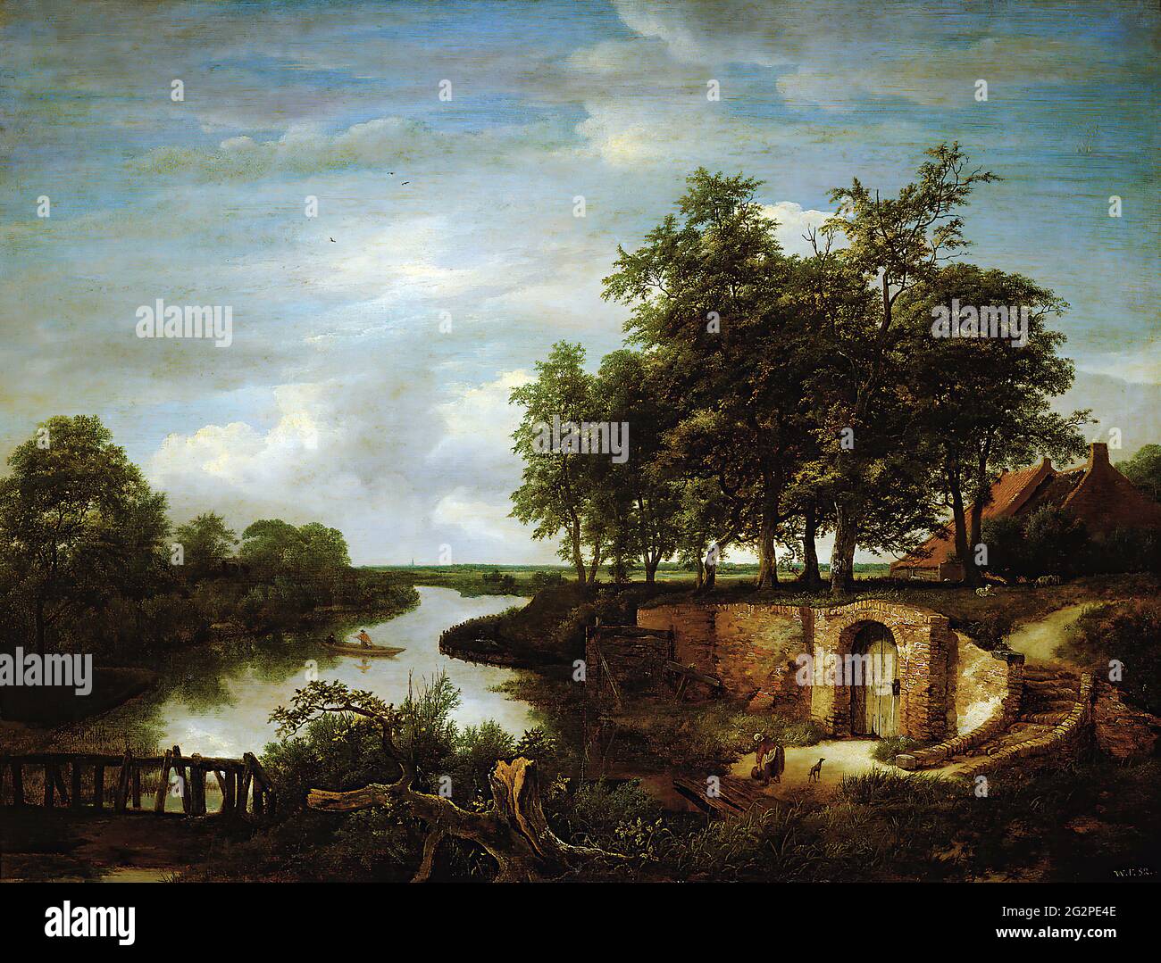 Jacob van ruisdael river landscape hi-res stock photography and images ...