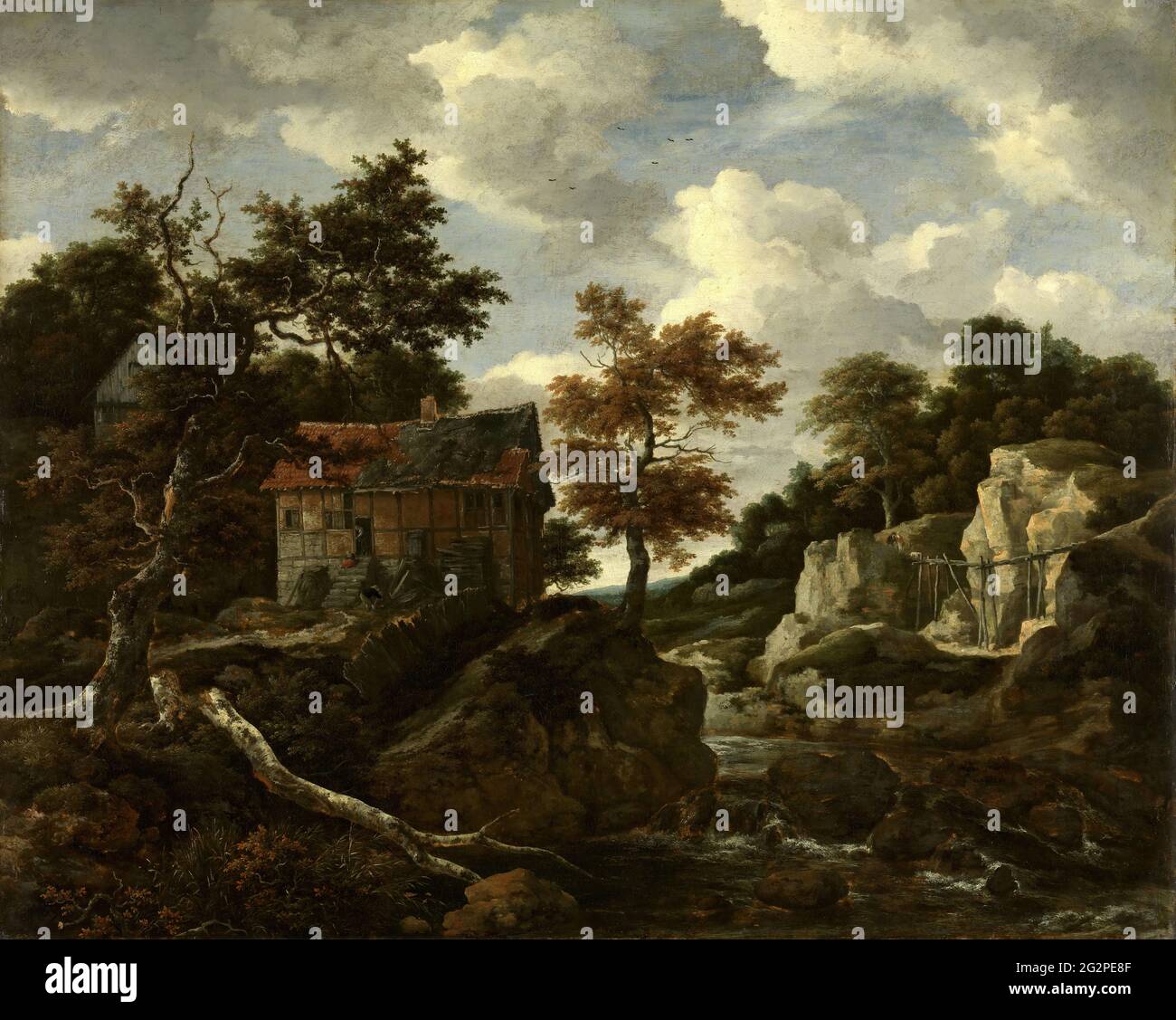 Jacob Van Ruisdael - Rocky Landscape Stock Photo - Alamy