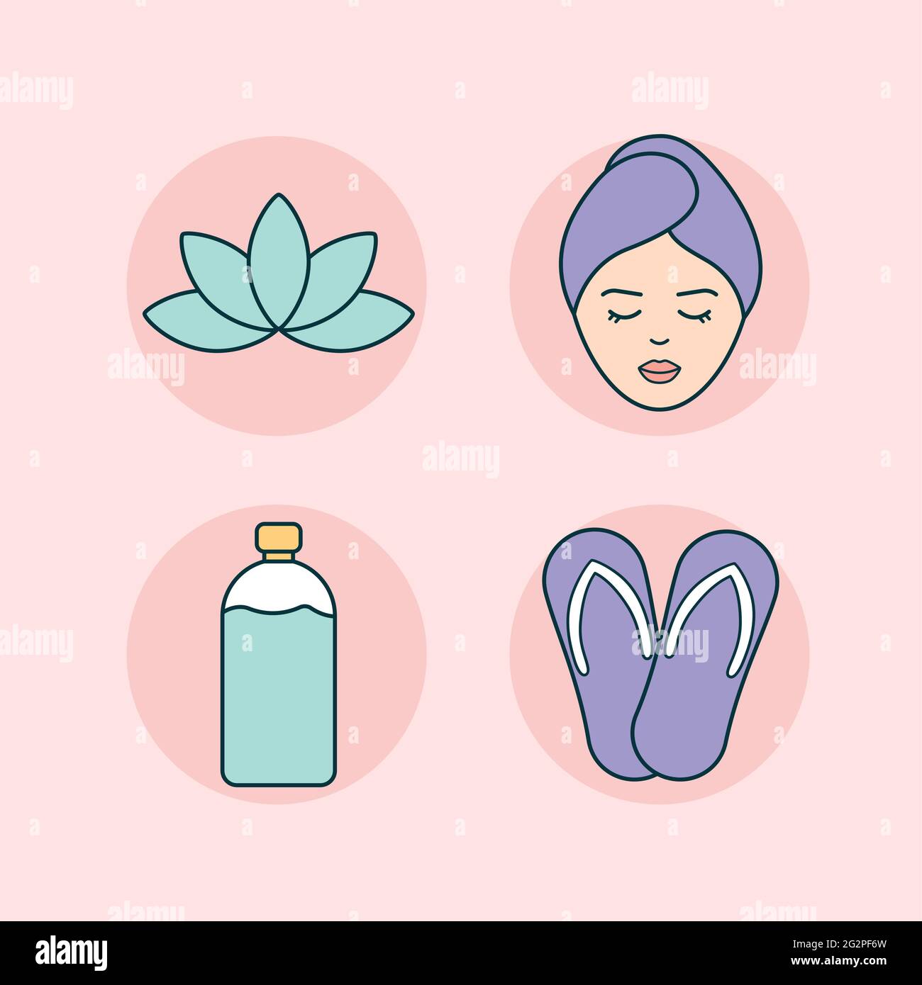 four wellness designs Stock Vector Image & Art - Alamy