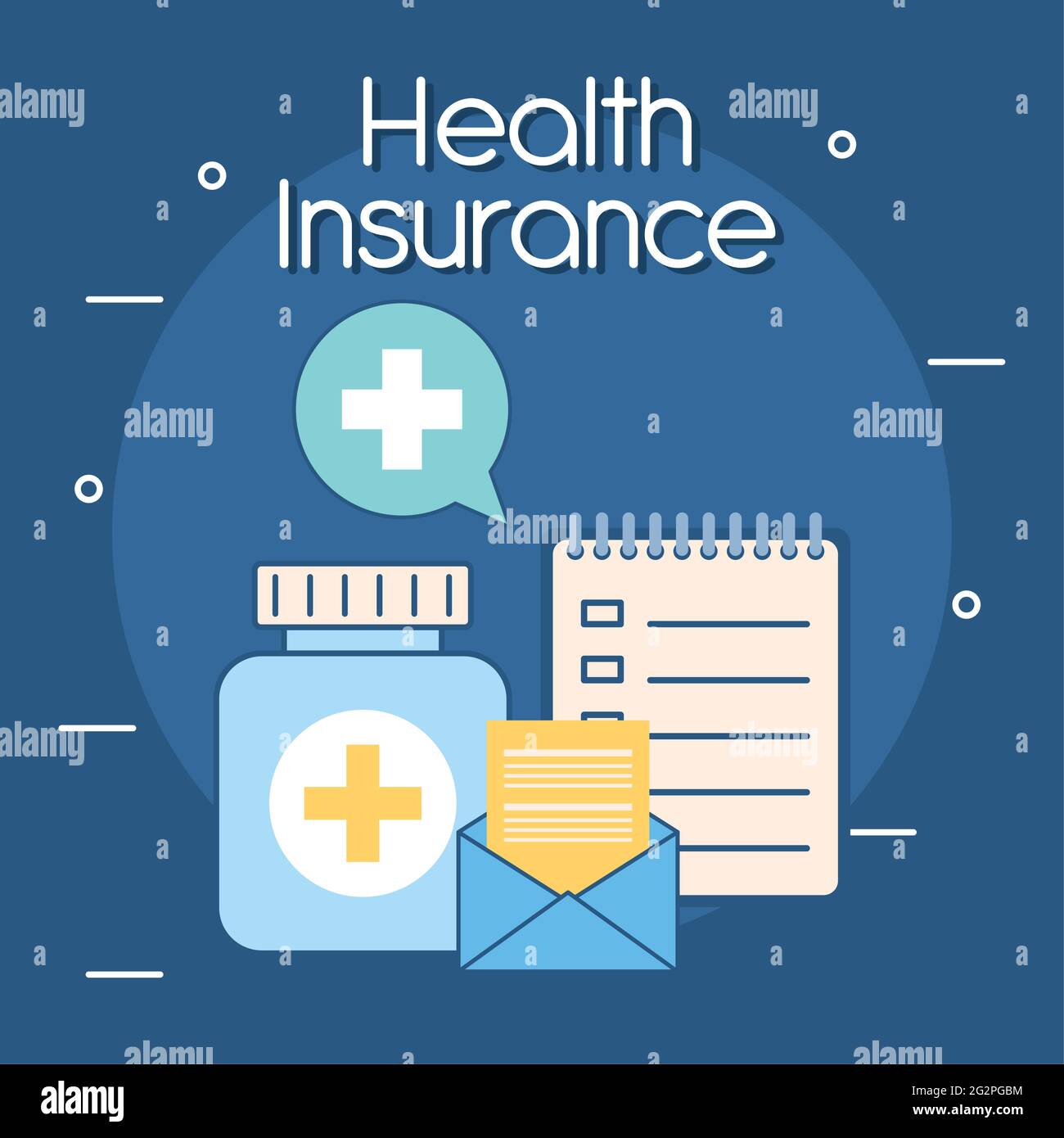 health insurance representation Stock Vector Image & Art - Alamy