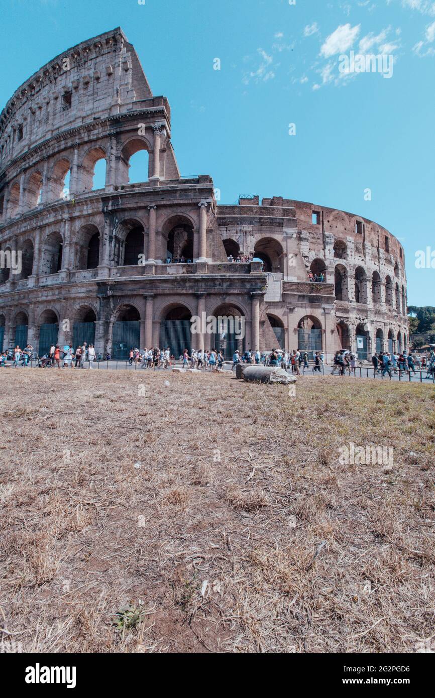 Vintage photo of colosseum in rome hi-res stock photography and images ...