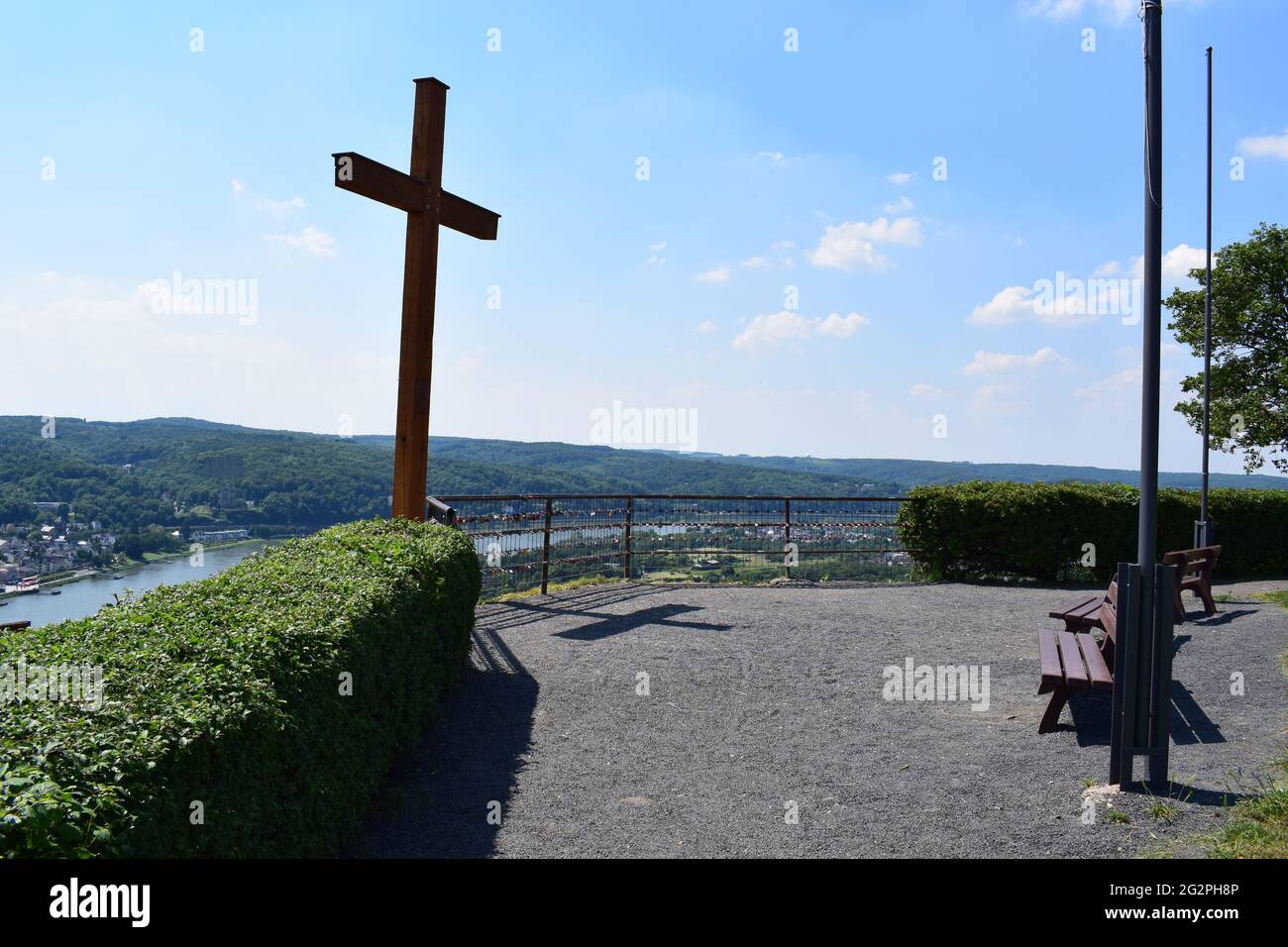viewing are on Epeler Ley above the bridge of Remagen, East side Stock ...