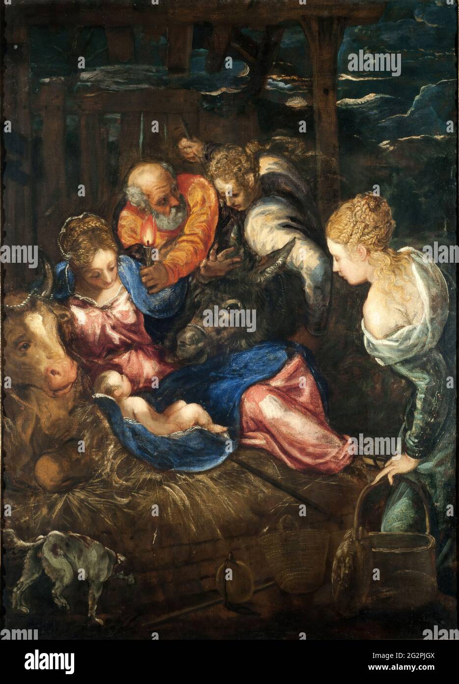 Jacopo Robusti a.K.a Tintoretto - Nativity Stock Photo - Alamy