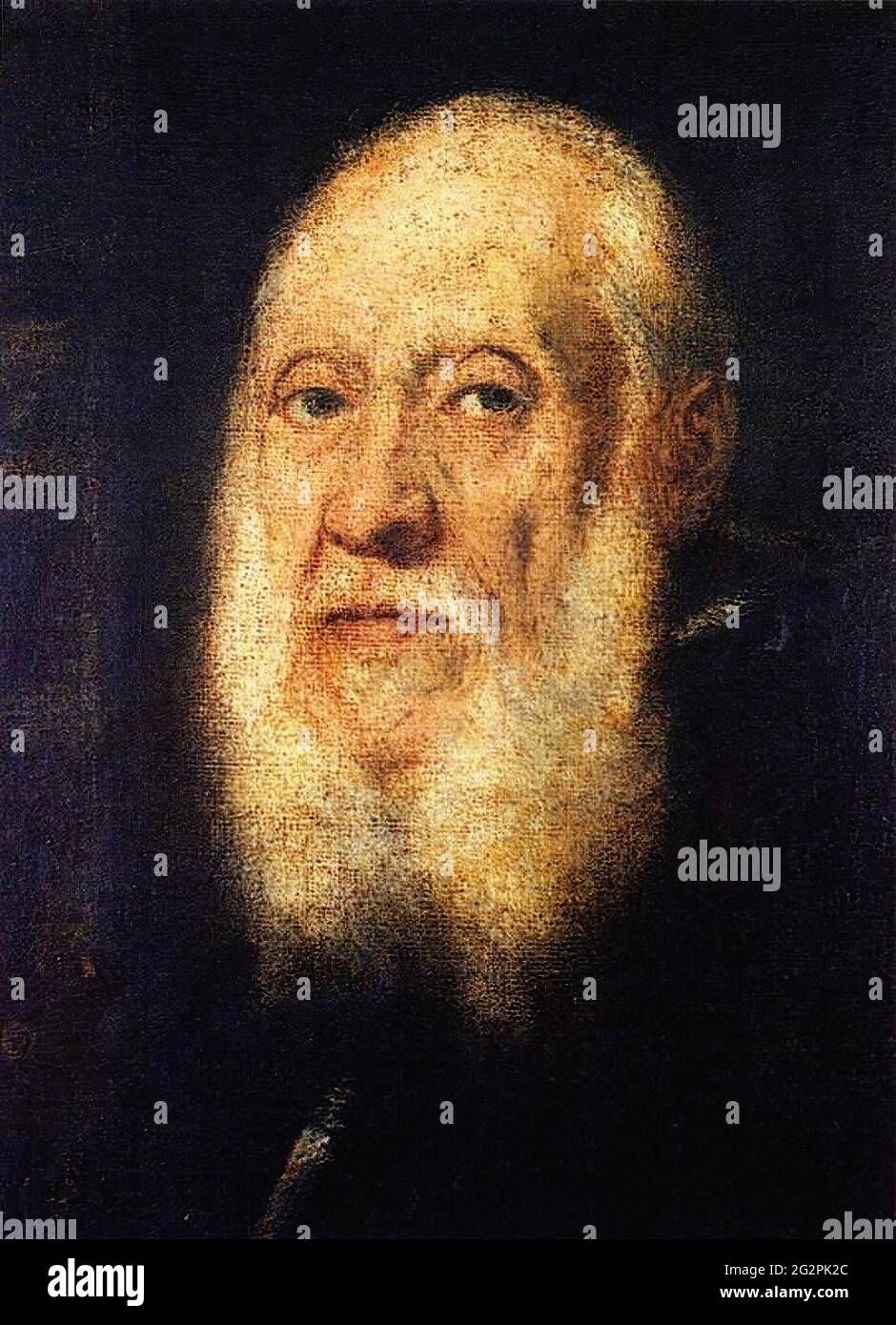 Jacopo Robusti a.K.a Tintoretto - Portrait Jacopo Sansovino 1565 Stock Photo - Alamy