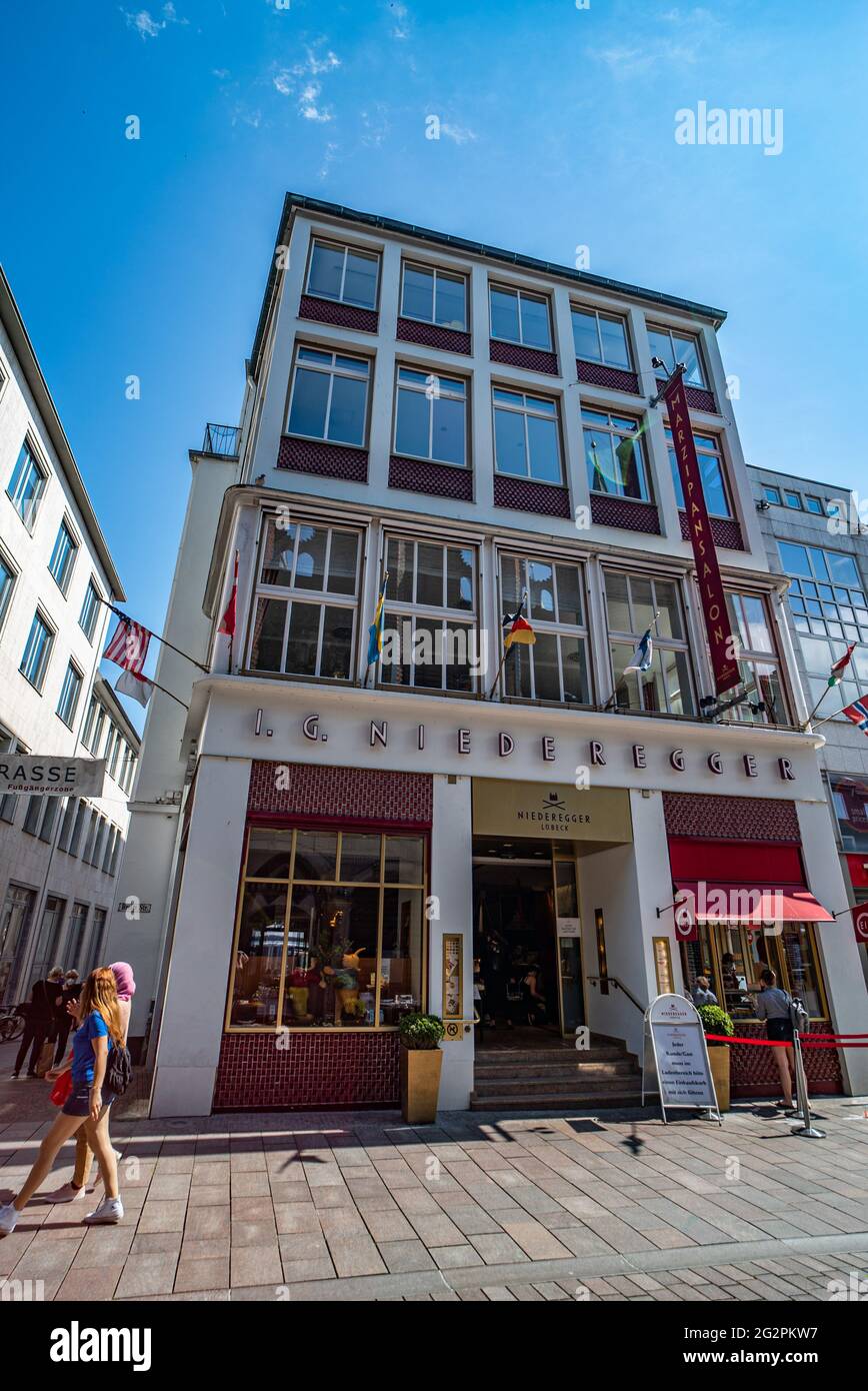 Famous marzipan from Lubeck Germany - CITY OF LUBECK, GERMANY - MAY 10 ...